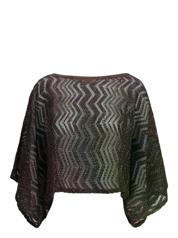 Missoni Zigzag-pattern Blouse - Brown