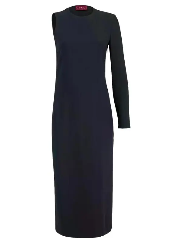 Gucci Single-sleeve Midi Dress - Black