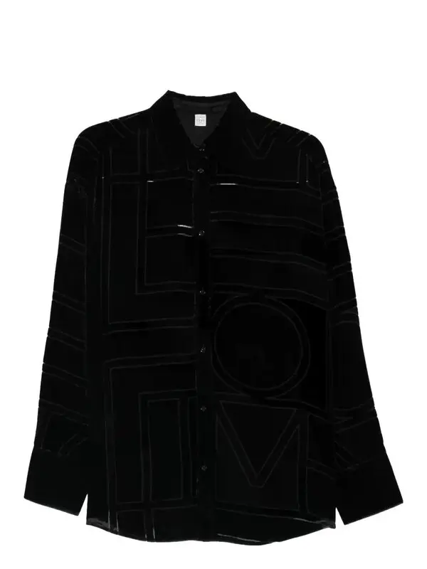 TOTEME Velvet Shirt - Black