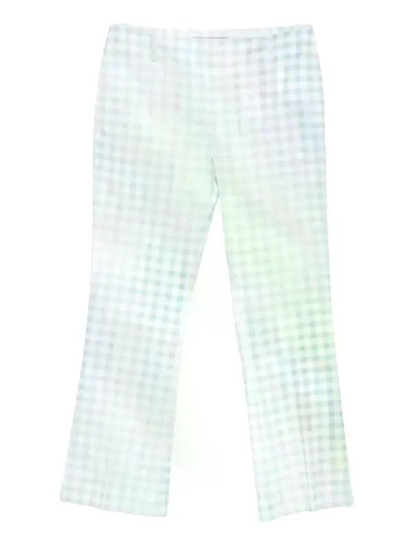 Ermanno Scervino Gingham Flared Trousers - Blue