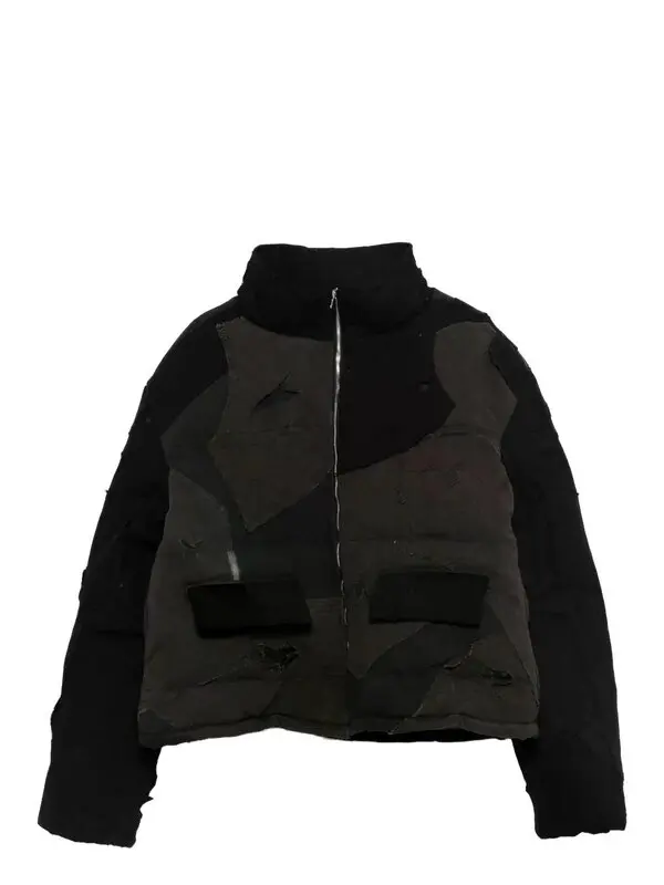 WHO DECIDES WAR BY EV BRAVADO Patchwork Pocket Jacket - Black