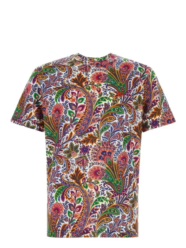 Etro Paisley-print T-shirt - White