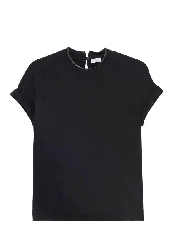 Brunello Cucinelli High-neck T-shirt - Black