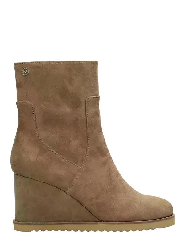 MEXX Wedge Zip Boots - Brown
