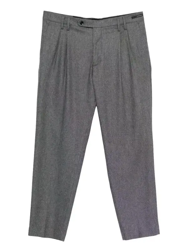 MICHAEL COAL Pleated Trousers - Grey