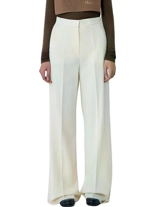 Max Mara High-rise Pleated Trousers - Neutrals