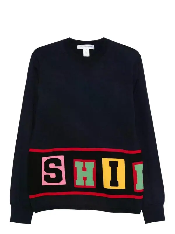 Comme Des Garçons Crew-neck Sweater - Blue