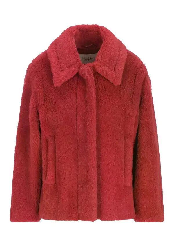 Max Mara Mxmtritone Collarless Jacket - Red