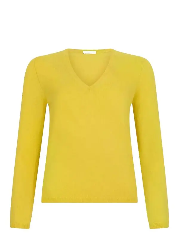 Malo V-neck Top - Yellow