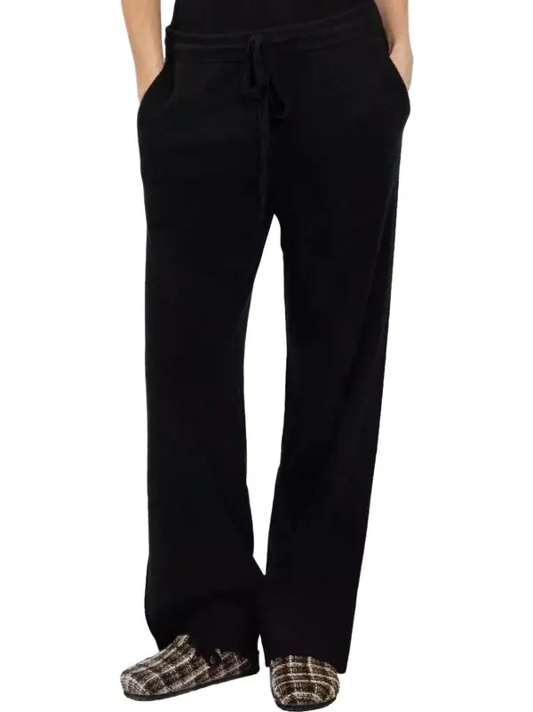 CUDDLEUP Drawstring Trousers - Black