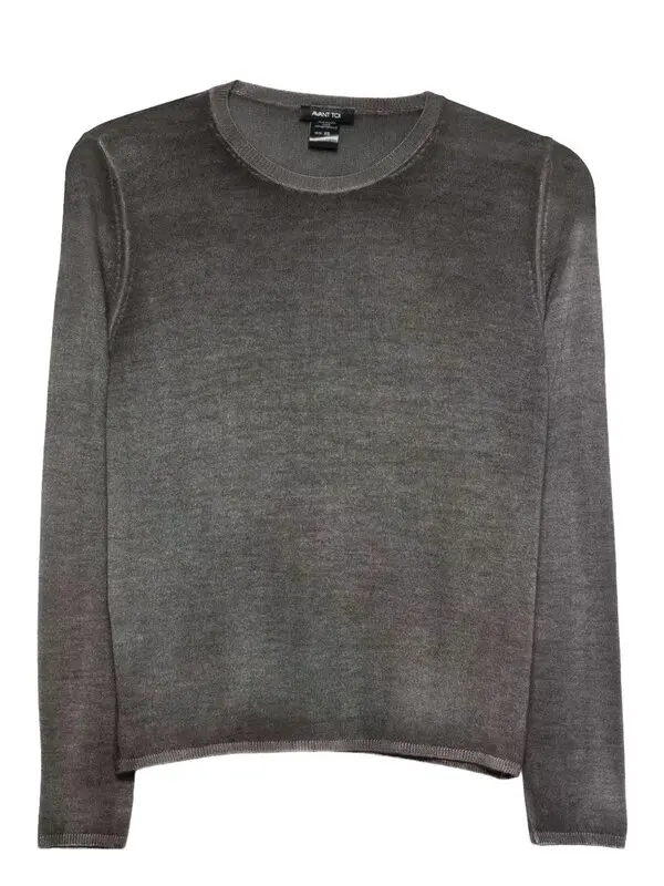 Avant Toi Crew-neck Top - Grey
