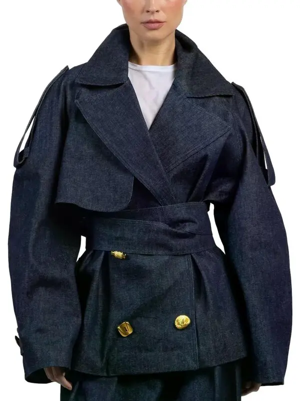 Françoise Gabi Double-breasted Coat - Blue