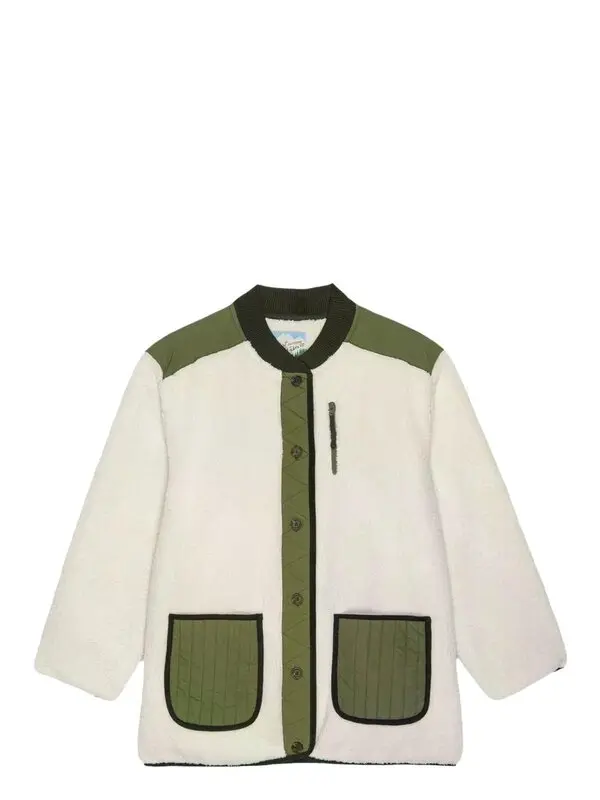 The Great. Quilted Jacket With Patch Pockets - Neutrals
