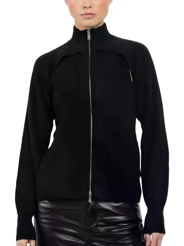 CUDDLEUP Zip-up Long-sleeve Jacket - Black