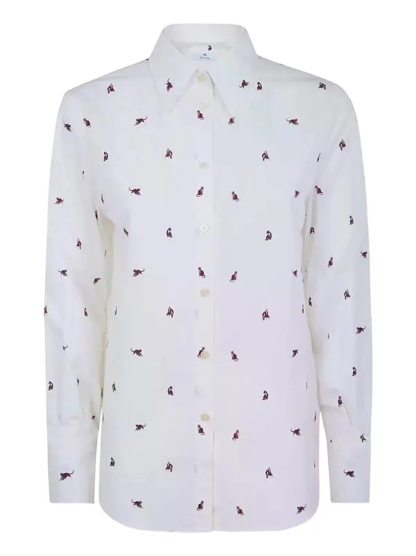 Paul Smith Cat-print Shirt - White