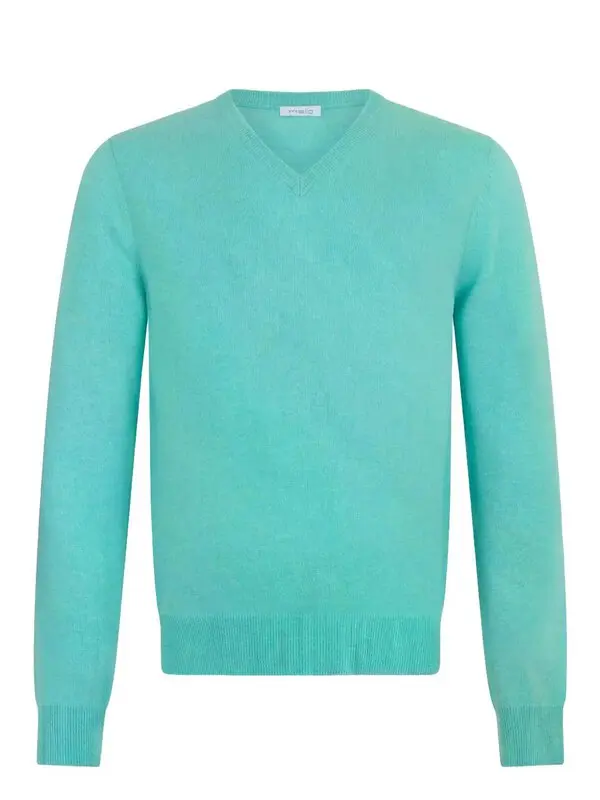 Malo V-neck Knit Sweater - Blue