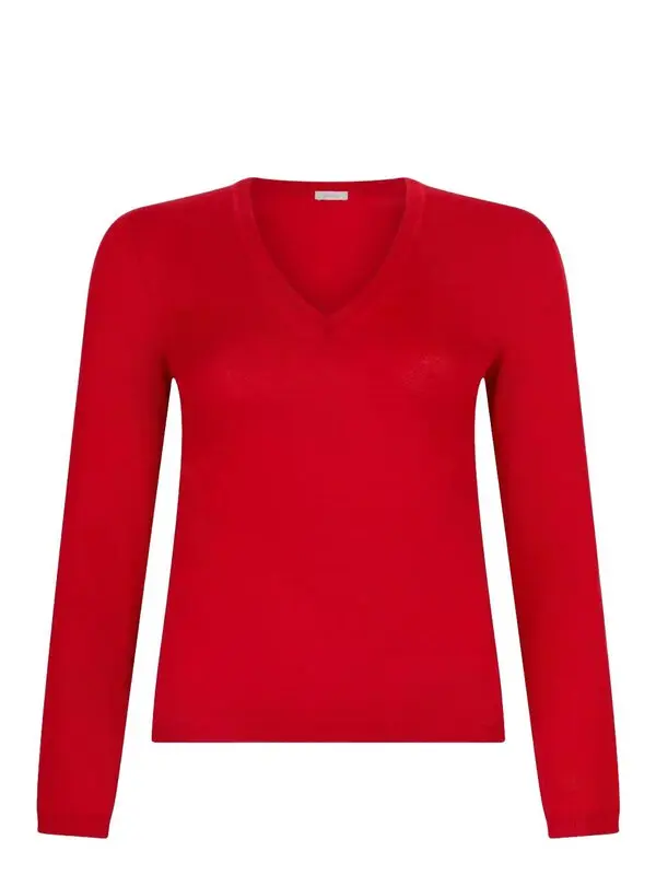 Malo V-neck Top - Red