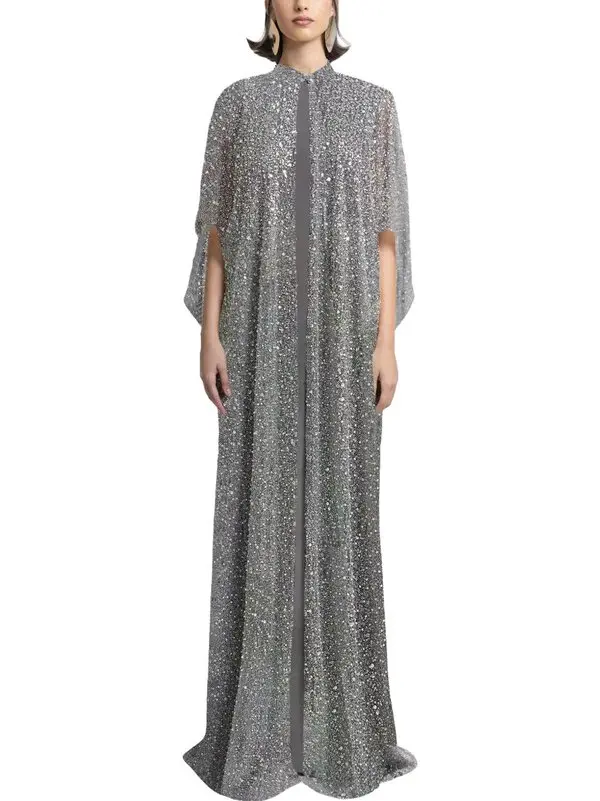 GEMY MAALOUF Sequin-embellished Maxi Dress - Grey