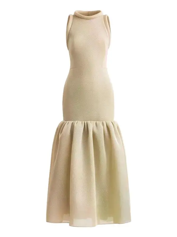 GEMY MAALOUF Sleeveless Midi Dress - Neutrals