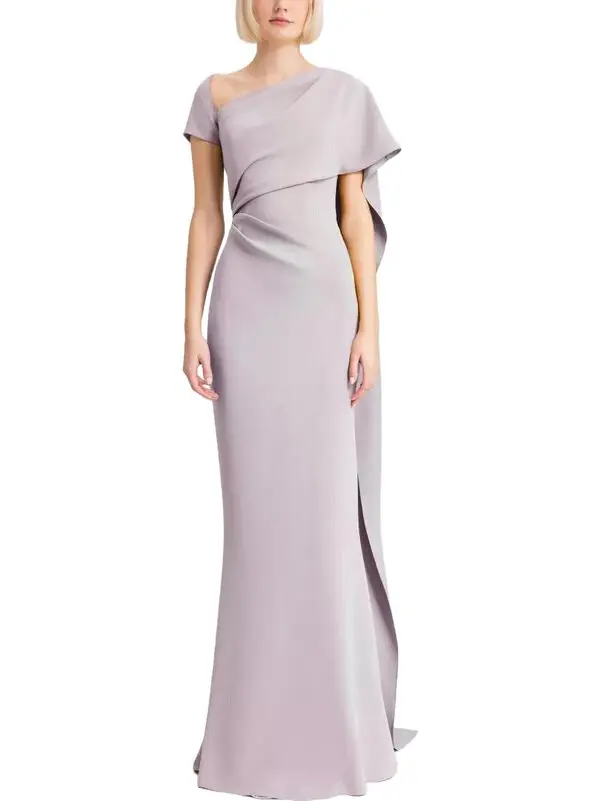 GEMY MAALOUF Asymmetrical-neck Gown - Purple