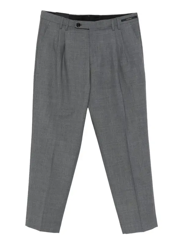 MICHAEL COAL Pleated Trousers - Grey