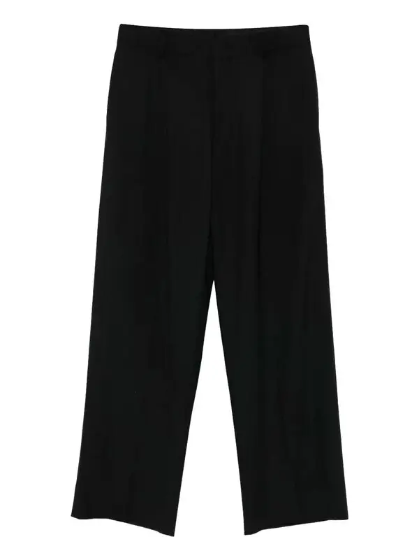 Emporio Armani Pleated Trousers - Black