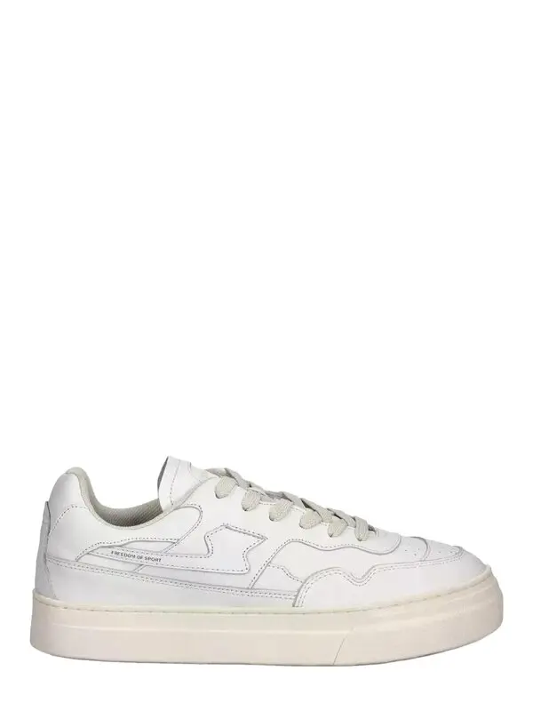 S.W.C STEPNEY WORKERS CLUB Leather Sneakers - White