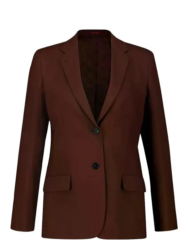 Gucci Single-breasted Wool-blend Blazer - Brown