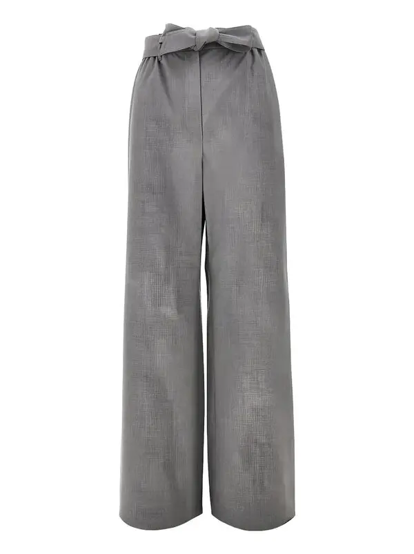 Max Mara Belted Trousers - Grey