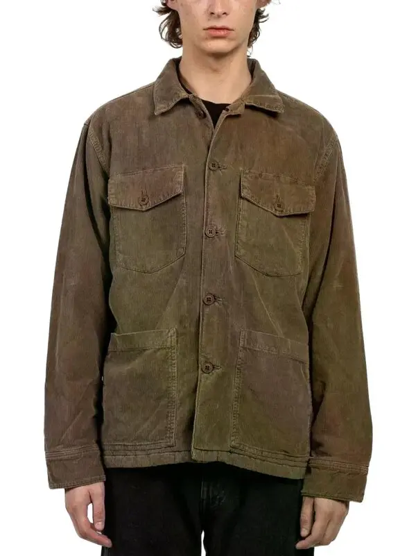 Hartford Buttoned Corduroy Jacket - Brown