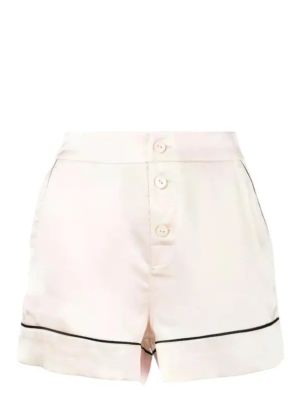 Agent Provocateur Contrasting Pipe-trim Shorts - Pink