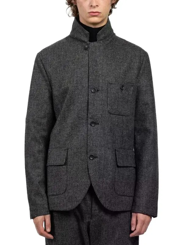 HANNES ROETHER Collar Pocket Jacket - Grey