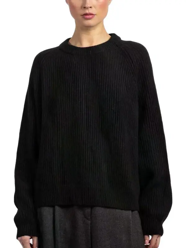 Dusan Ribbed Knit Sweater - Black