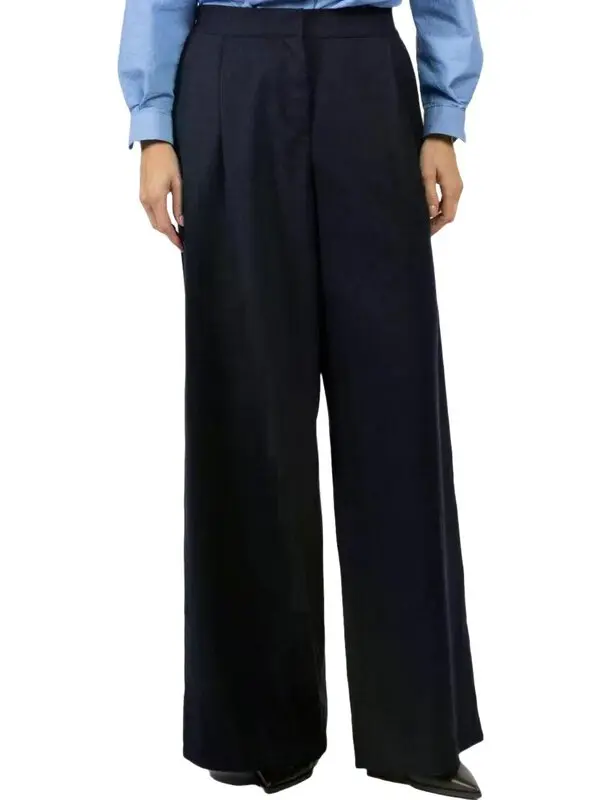 Dusan Pleated Trousers - Blue