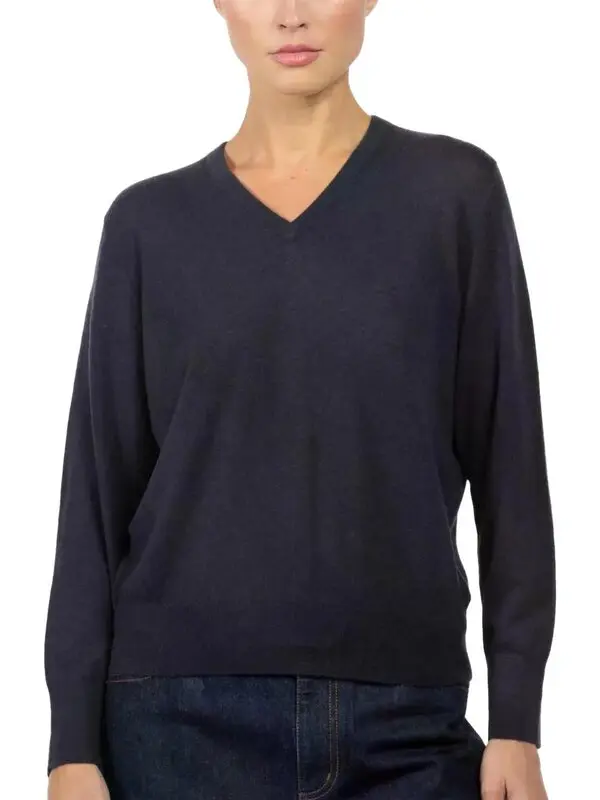 Tibi V-neck Sweater - Blue