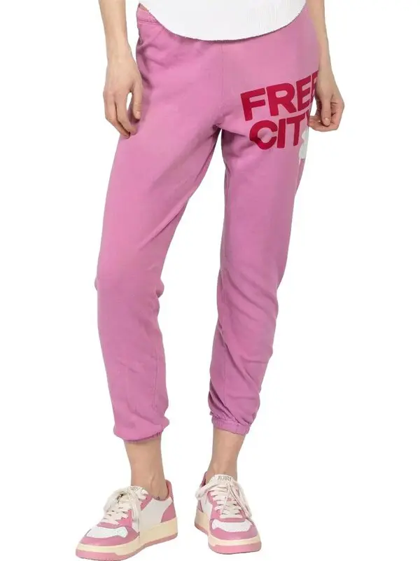 FREECITY Logo-print Track Pants - Pink