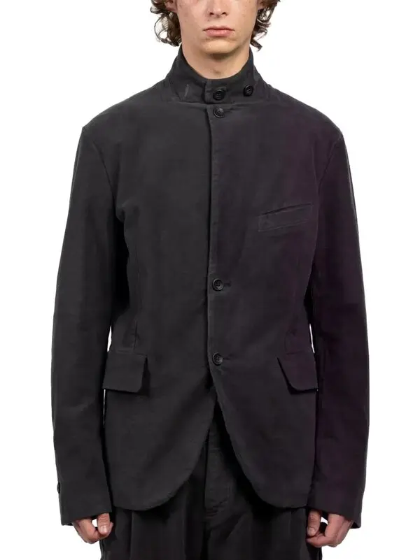 HANNES ROETHER Single-breasted Blazer - Black