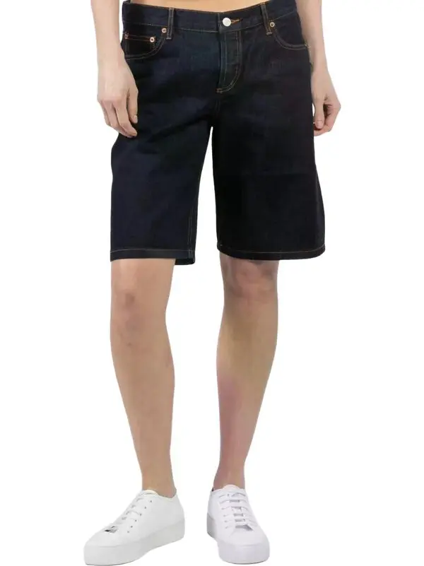 Still Here Pocket Denim Shorts - Blue