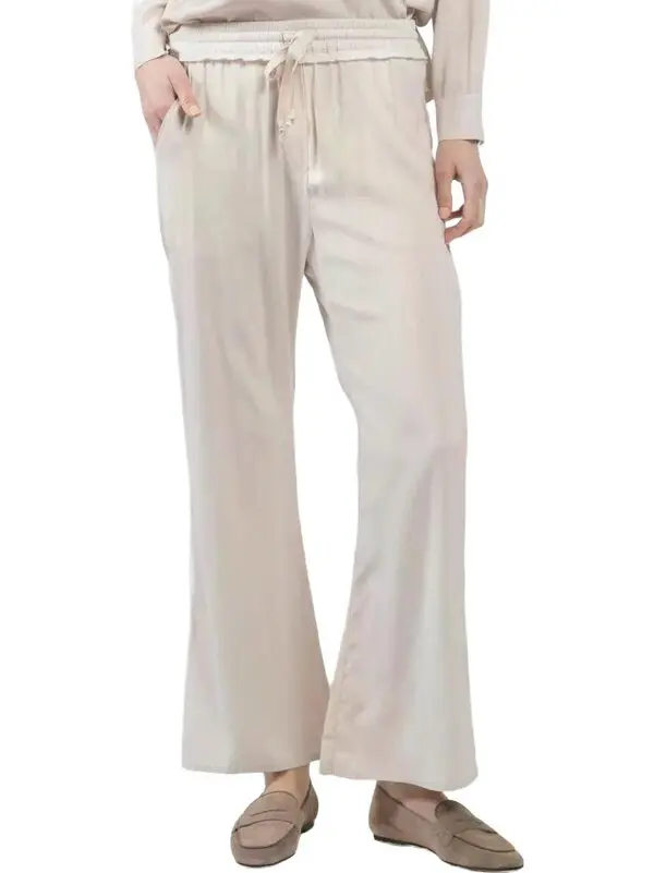 Kristensen Du Nord Drawstring Flared Trousers - Neutrals