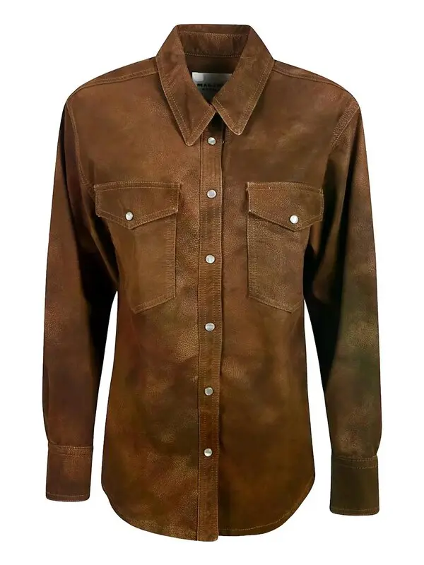 Isabel Marant Flap-pockets Shirt - Brown