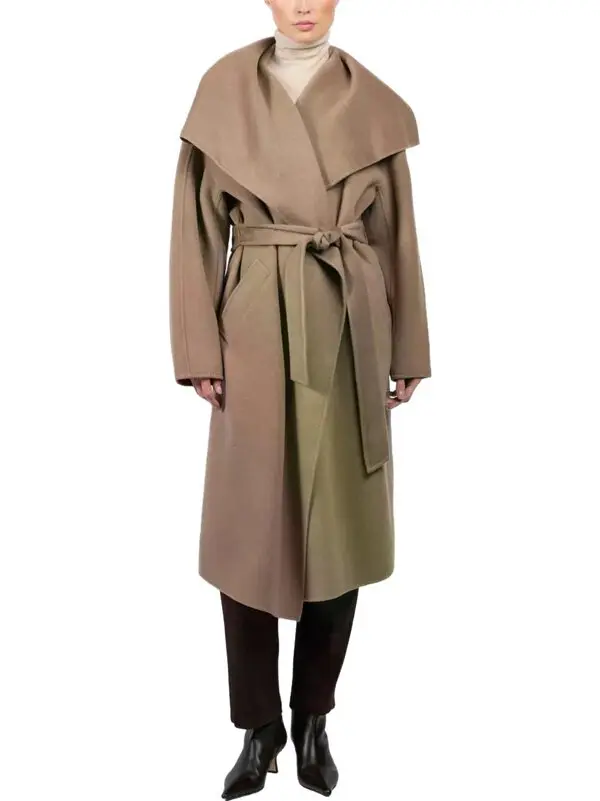 LARA Belted Coat - Brown