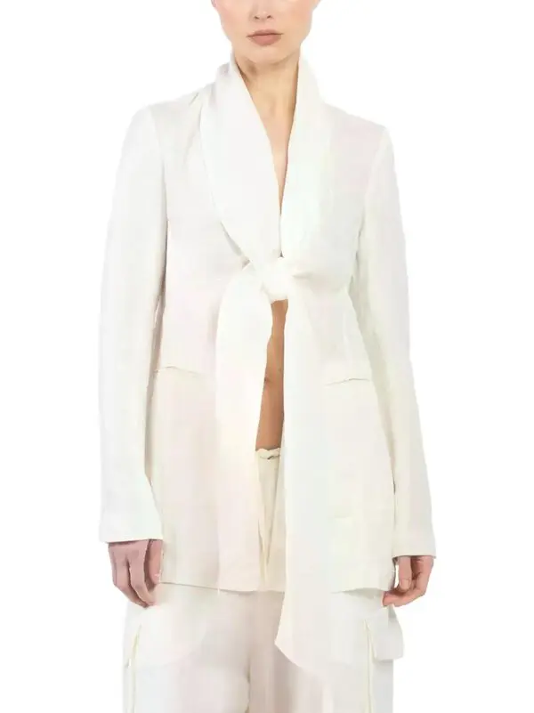 Masnada Tie-front Jacket - White