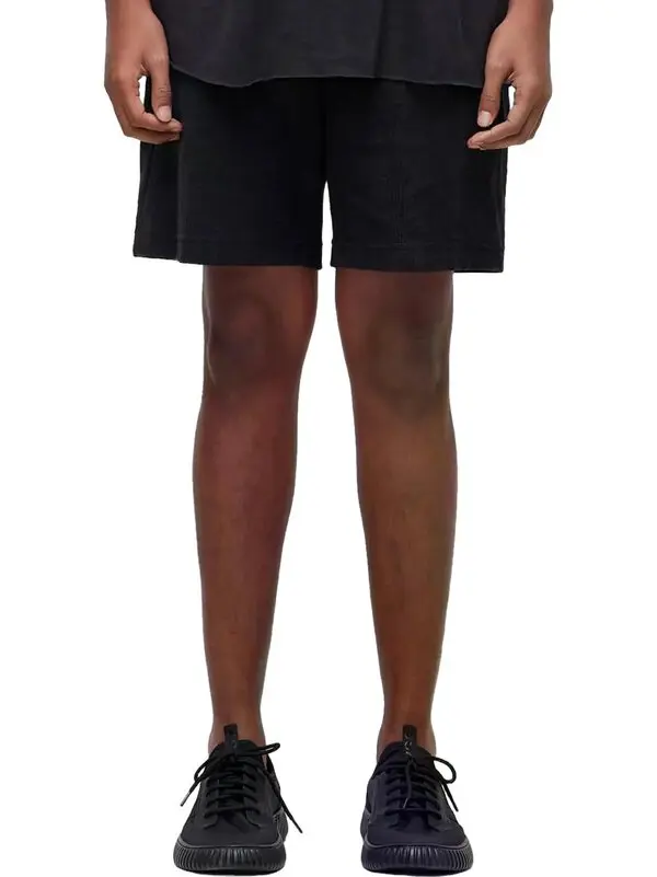 OSKLEN Basic Ribbed Bermuda Shorts - Black