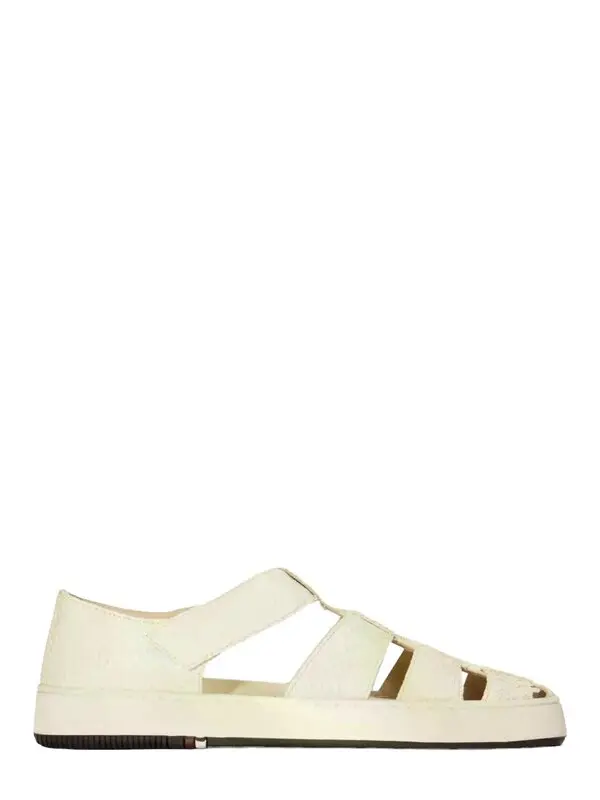 OSKLEN Soho Resort Leather Cage Sandals - White