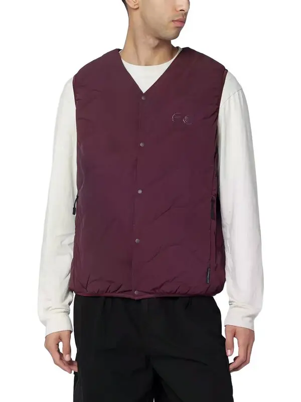 PURPLE MOUNTAIN OBSERVATORY Quilted V-neck Gilet - Purple