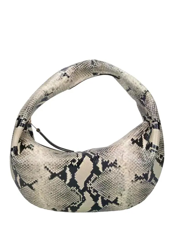 Khaite Olivia Snakeskin-pattern Shoulder Bag - Neutrals