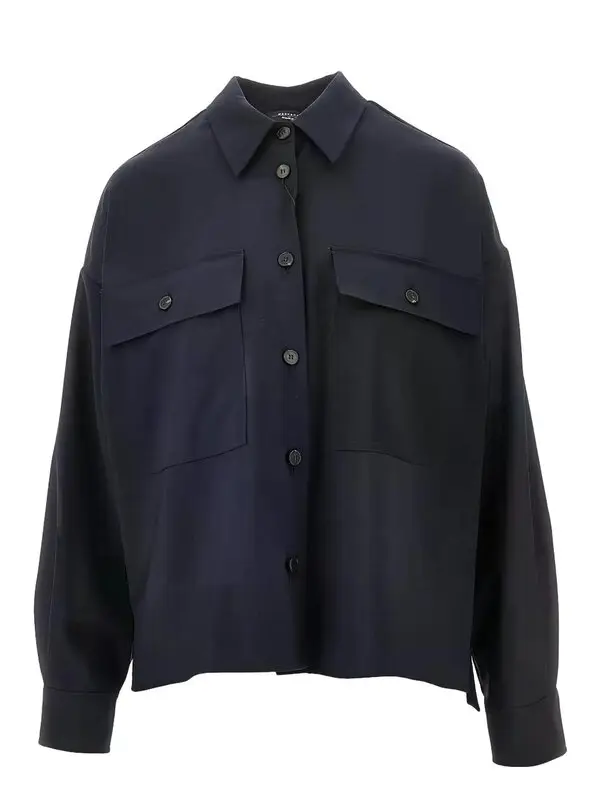 Max Mara Pocket Overshirt - Blue