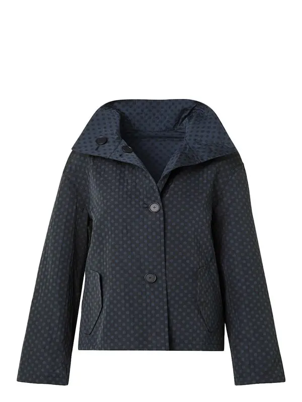 Akris Polka-dot Single-breasted Jacket - Black