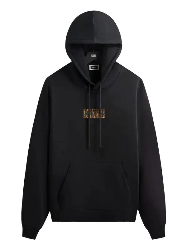 Kith Logo Appliqué Hoodie - Black