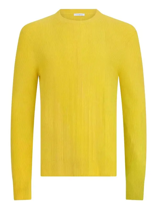 Malo Ribbed Knit Sweater - Yellow